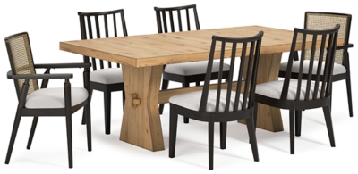 Click here for Galliden Dining Table and 6 Chairs  Light Brown prices