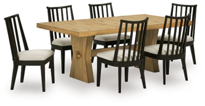 Click here for Galliden Dining Table and 6 Chairs  Light Brown prices