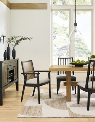 Galliden Dining Table and 6 Chairs with Storage