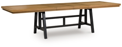 Click here for Galliden 84-120 Dining Extension Table  Black/Brow... prices