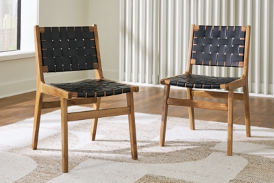 Click here for Fortmaine Dining Chair Leather  Brown/Black prices