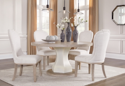 Click here for Jorlaina Dining Table and 4 Chairs  Light Grayish... prices