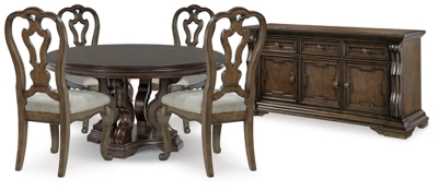 Click here for Maylee Dining Table and 4 Chairs with Storage  Dar... prices