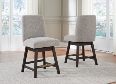 Click here for Burkhaus Counter Height Barstool  Beige/Dark Brown prices