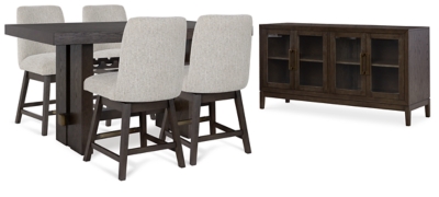 Click here for Burkhaus Counter Height Dining Table and 4 Barstoo... prices