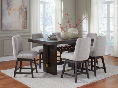 Click here for Burkhaus Counter Height Dining Table and 6 Barstoo... prices