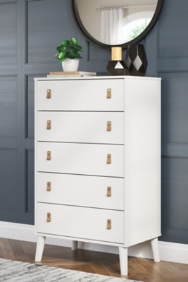 Click here for Aprilyn 5 Drawer Chest of Drawers  White prices