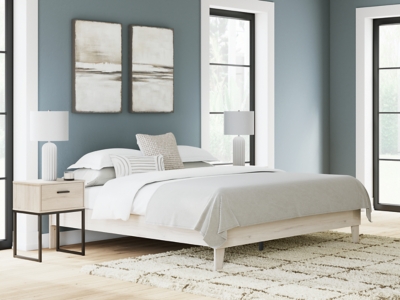 Click here for Socalle Platform Bed  Light Natural prices