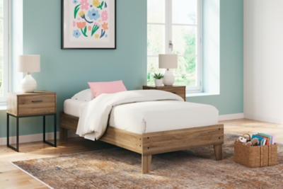 Click here for Deanlow Twin Platform Bed  Honey prices