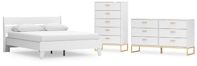 Click here for Socalle Queen Panel Platform Bed with Dresser and... prices