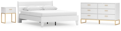 Click here for Socalle Queen Panel Platform Bed with Dresser and... prices