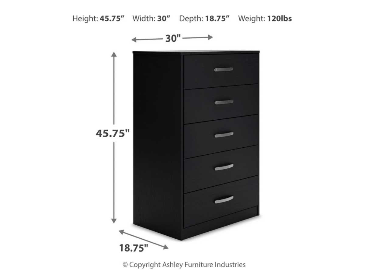 Finch 5 Drawer Chest of Drawers Ashley