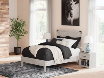 Click here for Shawburn Full Crossbuck Panel Platform Bed  Gray prices