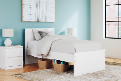 Click here for Onita Twin Panel Platform Bed  White prices