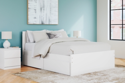 Click here for Onita Queen Panel Platform Bed with 2 Side Storage... prices