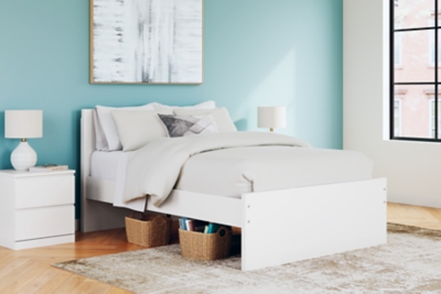 Click here for Onita Full Panel Platform Bed  White prices