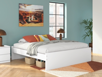 Click here for Onita King Platform Bed  White prices