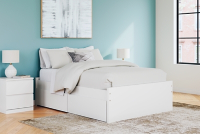 Onita Full Platform Bed with 2 Side Storage | Ashley