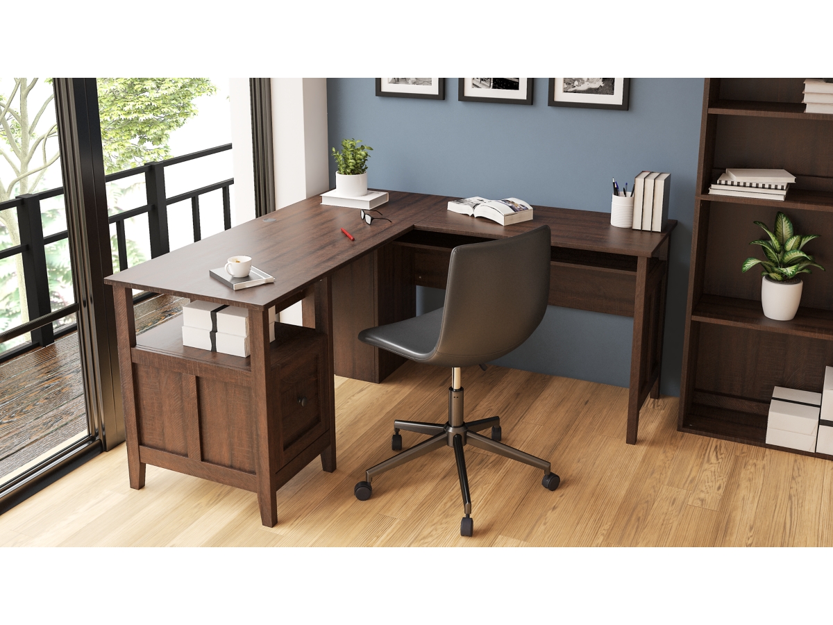 Camiburg 59 L Shaped Home Office Desk with Drawer Ashley