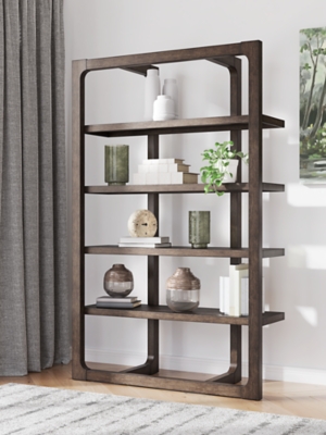 Click here for Breckington 76 Bookcase  Dark Brown prices