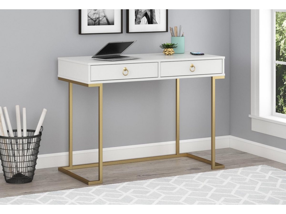Ashley white desk store