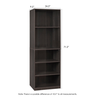 Five Shelf 71" Home Office Bookcase | Ashley Furniture HomeStore
