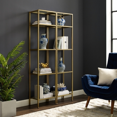 Click here for Aimee 2-Piece Etagere (Set of 2)  Gold prices