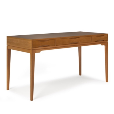 Harper SOLID HARDWOOD Mid Century Modern 60 inch Wide Desk in Light ...
