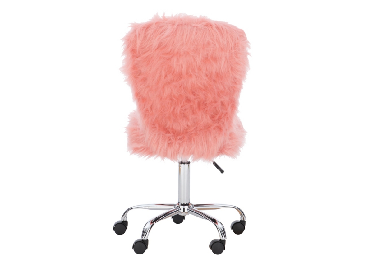 Linon faux fur office chair store