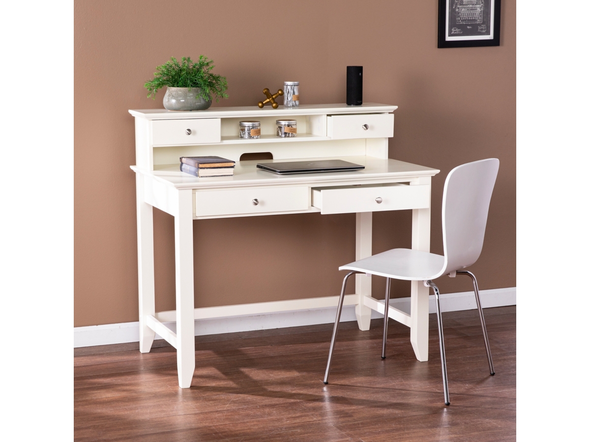 Small writing desk with shelves store