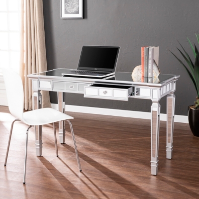 Wellax Glam Mirrored Writing Desk with Drawers | Ashley