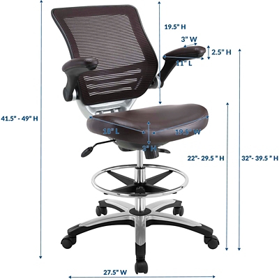 Modway Edge Drafting Chair | Ashley