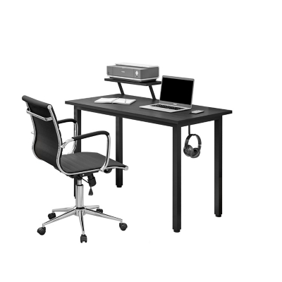 Techni Mobili Computer Desk with Monitor Stand, Black | Ashley