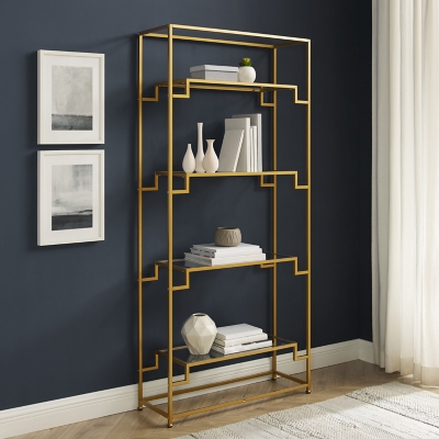 Click here for Crosley Furniture Celeste 72 Bookcase  Gold prices