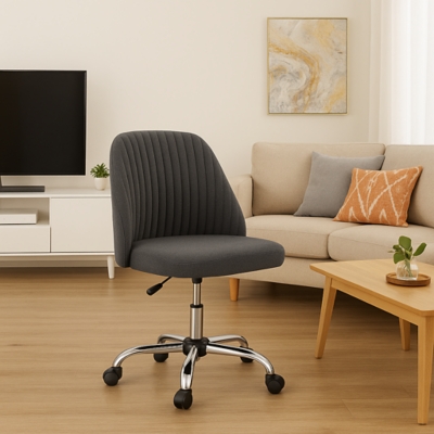 Click here for Dovelina Lexcy Armless Home Office Desk Chair  Dar... prices