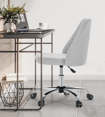 Click here for Dovelina Lexcy Armless Home Office Desk Chair  Gra... prices