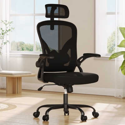 Click here for Dovelina Furnique 48 Home Office Desk Chair  Black prices