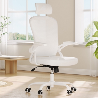 Click here for Dovelina Furnique 48 Home Office Desk Chair  White prices