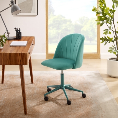 Click here for Linon Belle Home Office Desk Chair  Aqua prices