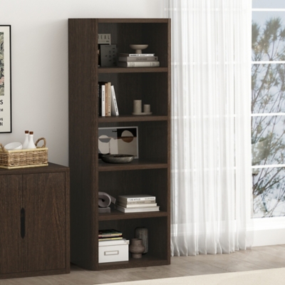 Click here for Manhattan Comfort Rivington 79 Open Bookcase  Dark... prices