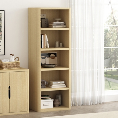 Click here for Manhattan Comfort Rivington 79 Open Bookcase  Natu... prices