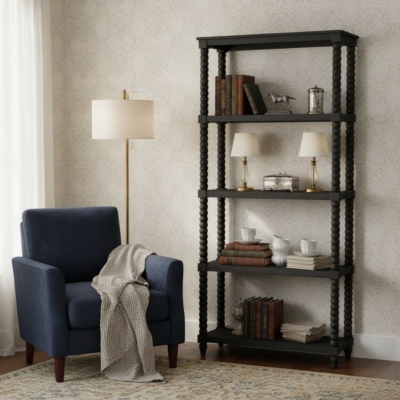 Click here for Crestview Collection 76 Beaded Etagere  Black prices