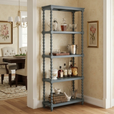 Click here for Crestview Collection 76 Etagere  Gray prices
