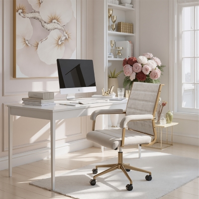 Click here for Erika Home ZUO Auction Home Office Desk Chair  Gra... prices