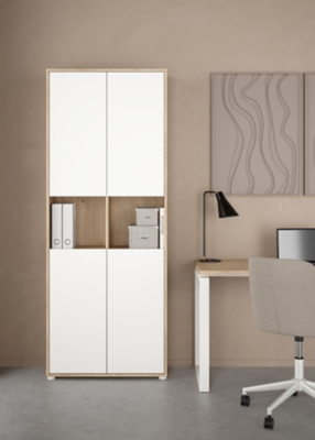 Click here for Tvilum Sign 80 Bookcase  Jackson Hickory/White prices