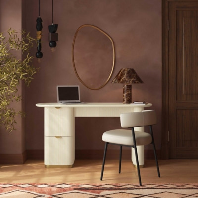 Click here for TOV Furniture Francesca 23 Home Office Desk  Cream prices