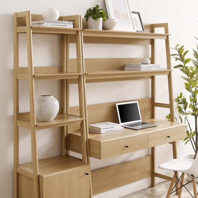 Click here for Modway Bixby 19 Home Office Desk and Bookshelf Set... prices