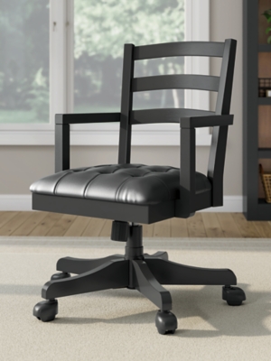Click here for Wildenauer Home Office Swivel Desk Chair  Black prices