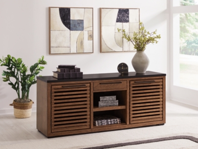 Click here for Kallari Credenza  Warm Brown/Black prices