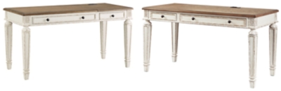 Click here for Realyn Home Office 2 Desks  White/Brown prices